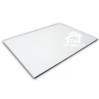 ACM Aluminum Composite Panel 1220x2440x3mm – Glossy White – TW Homewares