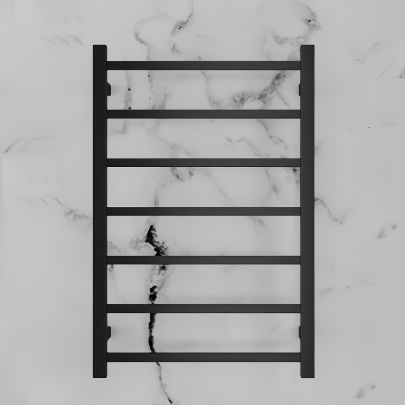 Heated Towel Rails-750H*500W-Square 7 Bars-Chrome/Matte Black – TW ...
