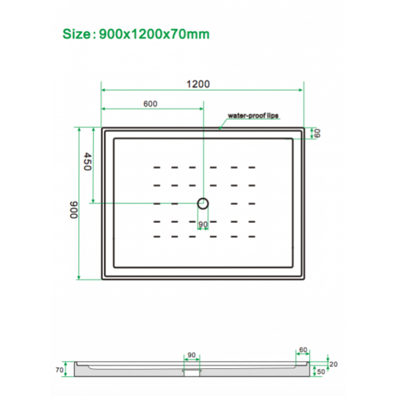 Shower Box – SDM 3-Side-Wall (900x1200x900) Sliding Series – TW Homewares