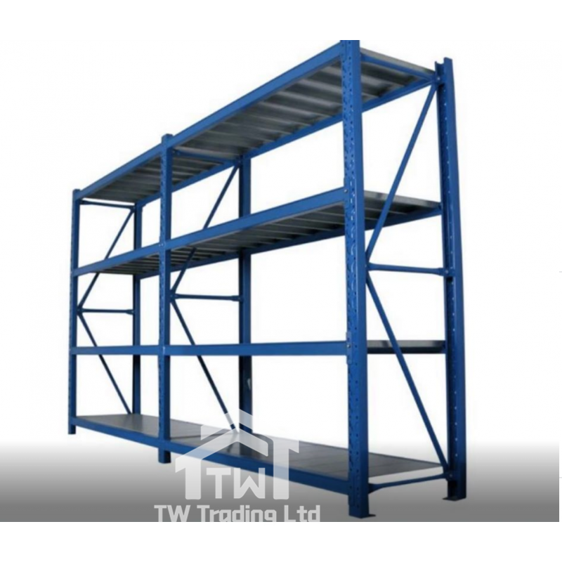 Storage Shelving Steel Racking 3000x500x2000mm – Light Duty – TW Homewares