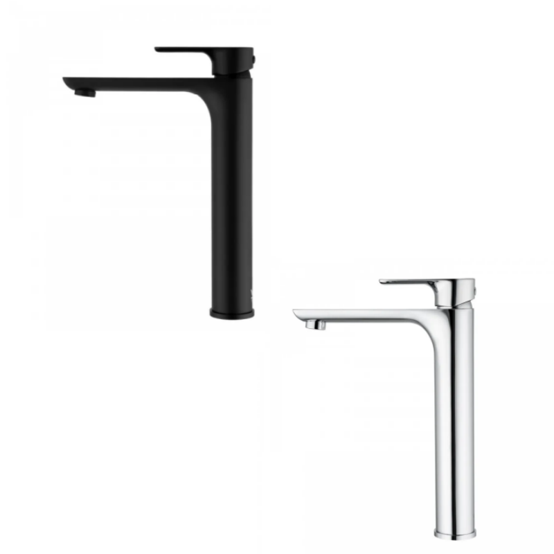 Basin Mixer – Round Series – NZHFA0152-Chrome/Black – TW Homewares
